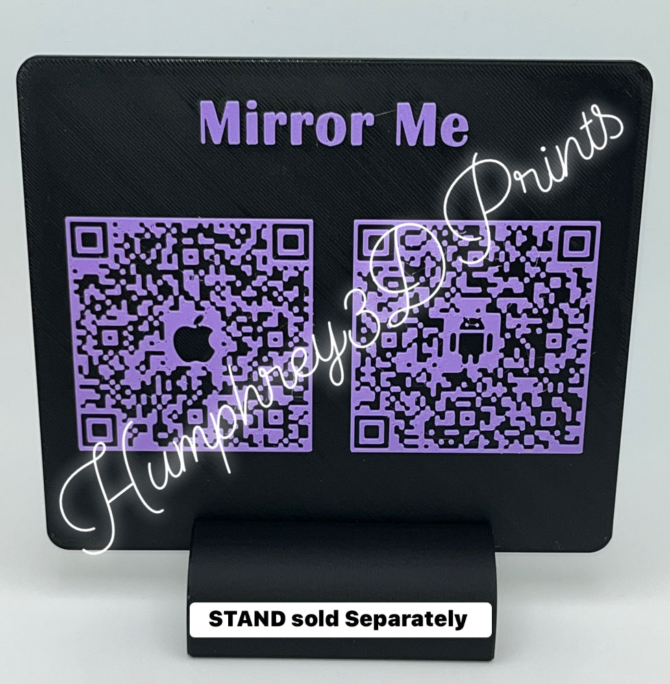 Standard QR Code (STAND SOLD SEPARATELY) – Humphrey 3D Prints LLC